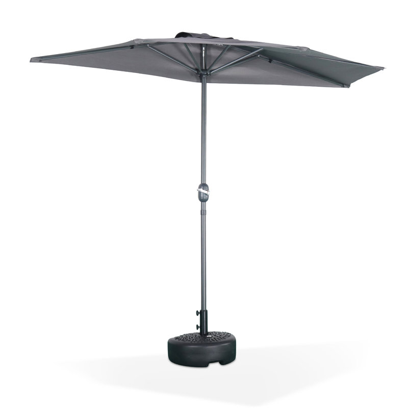 Dakota Fields 2.5m Round Half Parasol For Balcony | Wayfair.co.uk