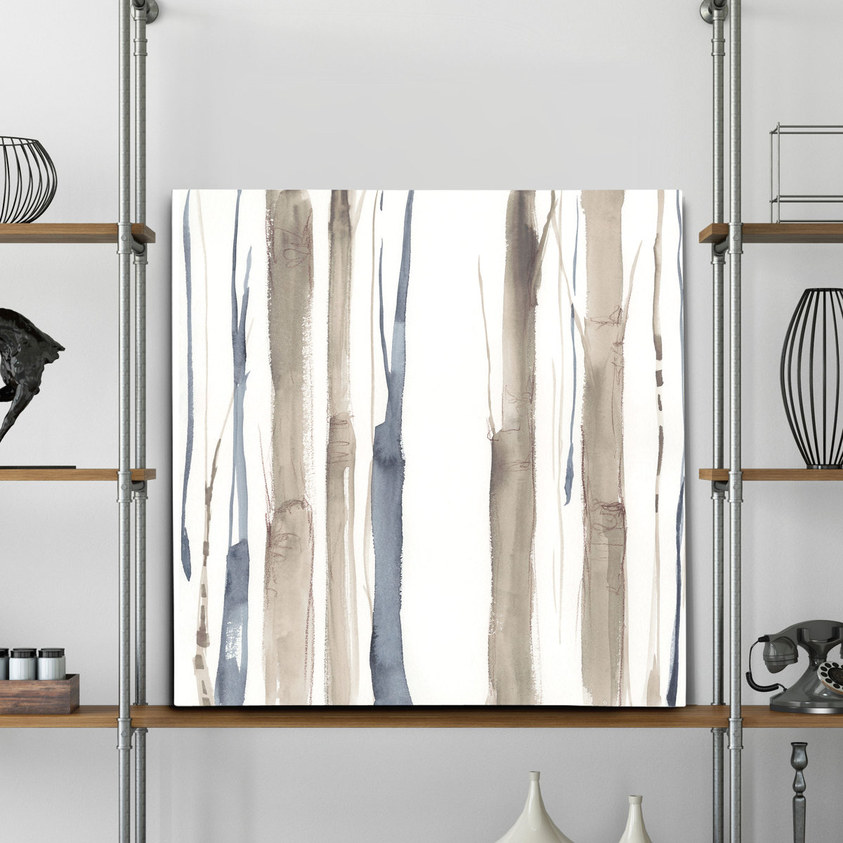 Ebern Designs 'Duo Tone Trees II' Painting & Reviews | Wayfair