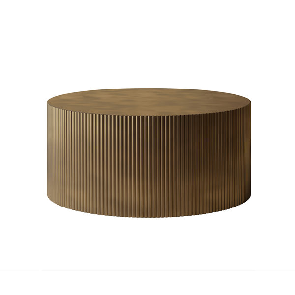 Everly Quinn Stylish and Minimalist Wave Stripe Coffee Table Modern ...