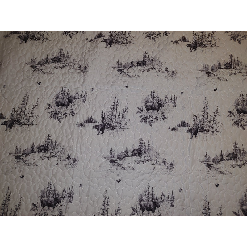 De Leon Collections Lodge Toile Lodge Toile Moose & Bear Woodland ...