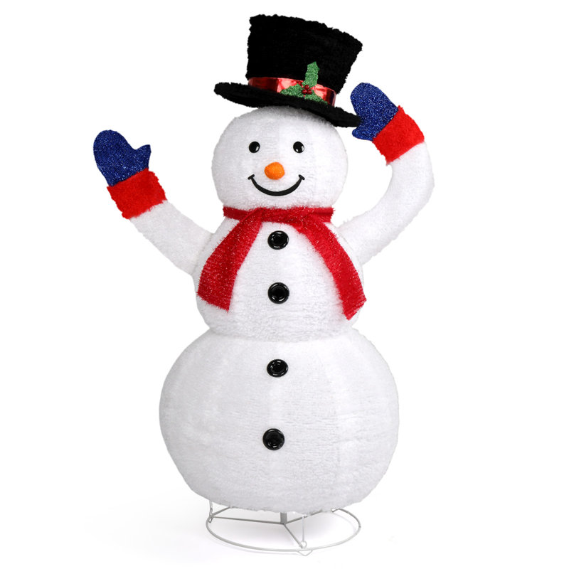 The Holiday Aisle® 4ft Electric Snowman Outdoor Christmas Decorations ...