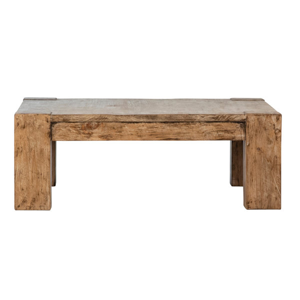 Loon Peak® Parson Reclaimed Pine Wood Coffee Table, Natural & Reviews ...
