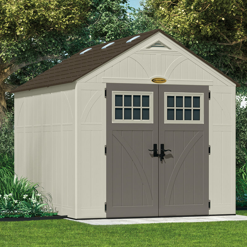 Suncast Outdoor Vanilla Resin Storage Shed & Reviews | Wayfair