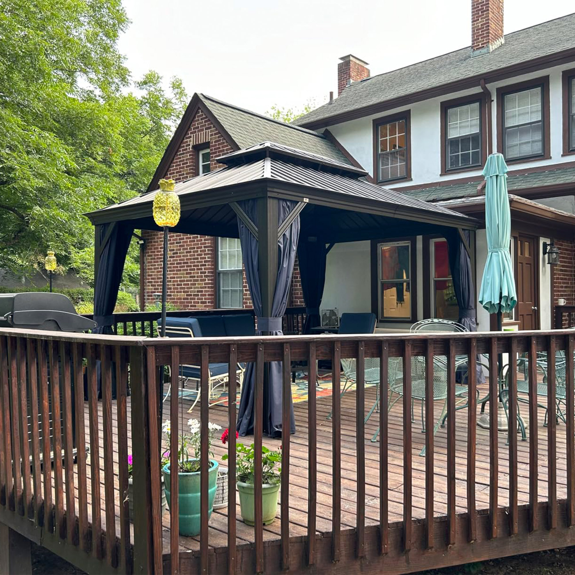 Purple Leaf Toit en acier galvanisé à toit rigide pourpre avec toit et ...