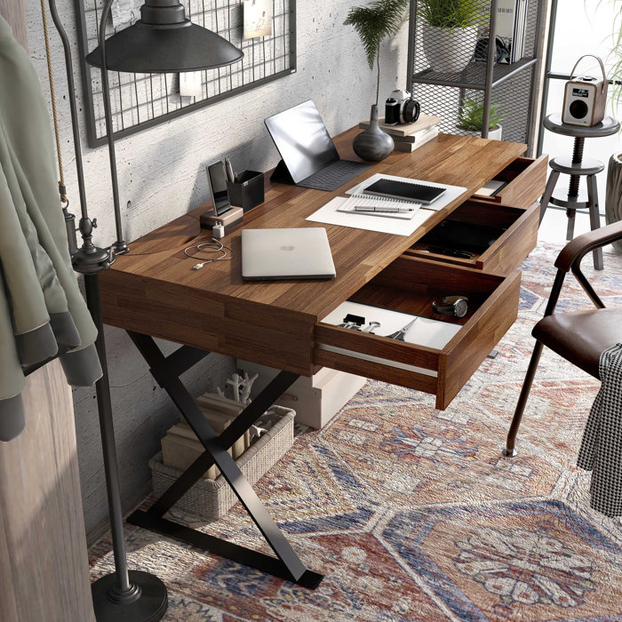 Trent Austin Design® Crisler Desk with Built in Outlets & Reviews | Wayfair