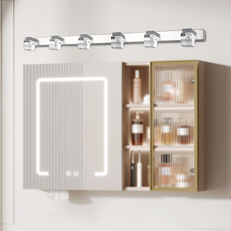 Wrought Studio™ Modern Bathroom Mirror Light Fixtures | Wayfair