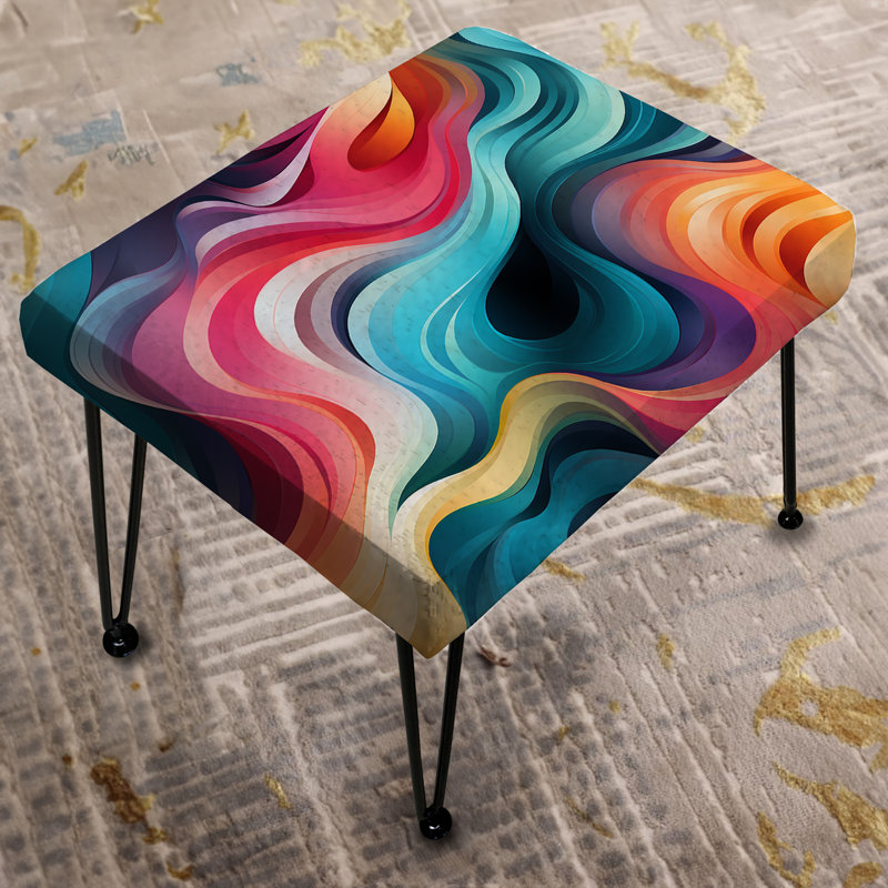 Design Art Colorful Poupart Groovy Gradient Canvas - Geometric ...