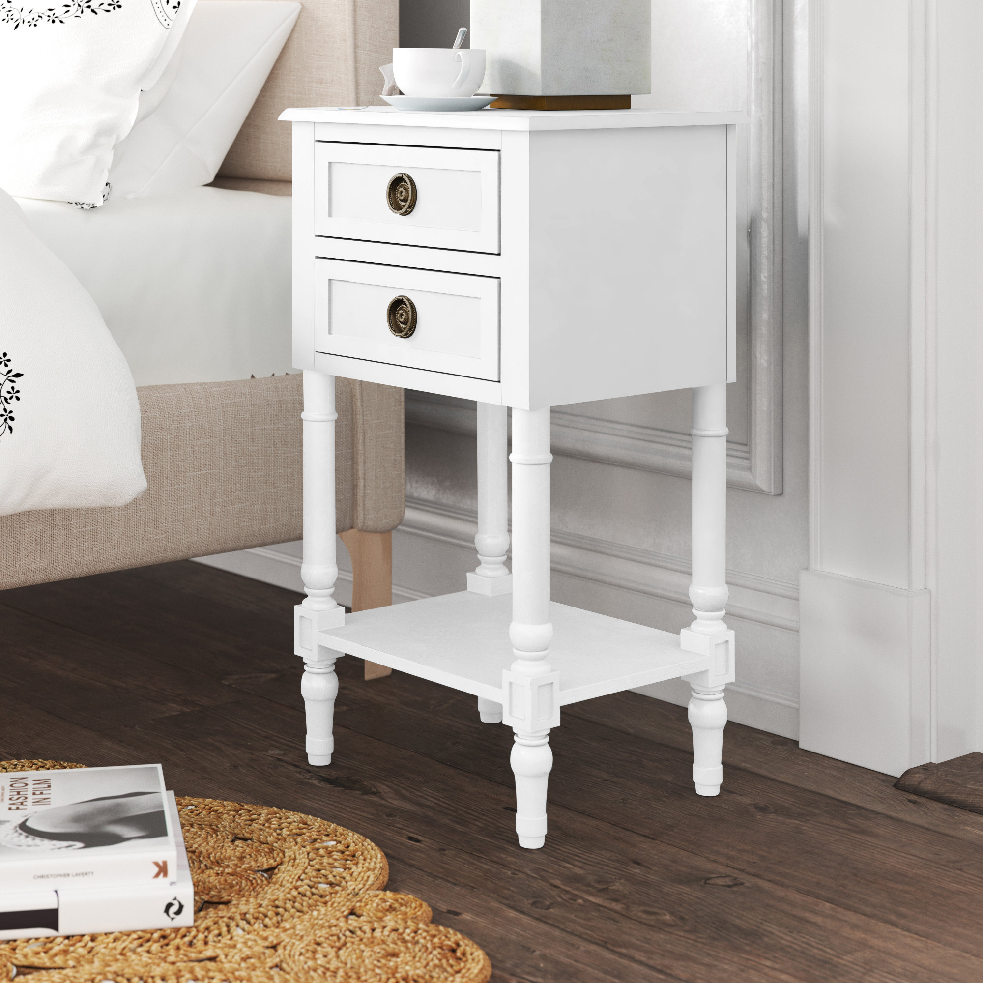 Kelly Clarkson Home James 2 - Drawer Solid Wood Nightstand & Reviews ...
