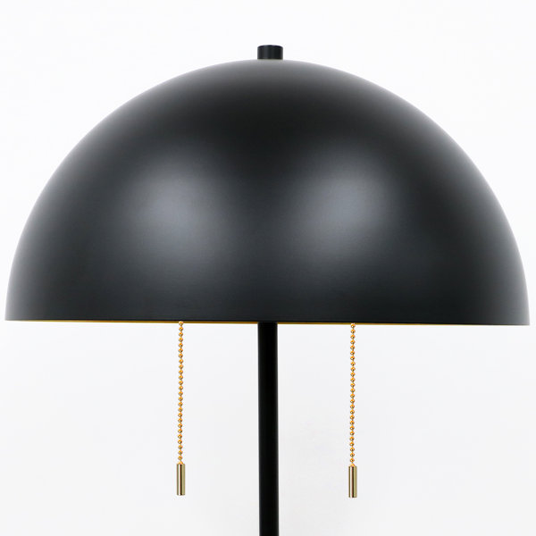 Ebern Designs Brucelyn 68" Tall 2-Light Metal Mushroom Dome Floor Lamp ...