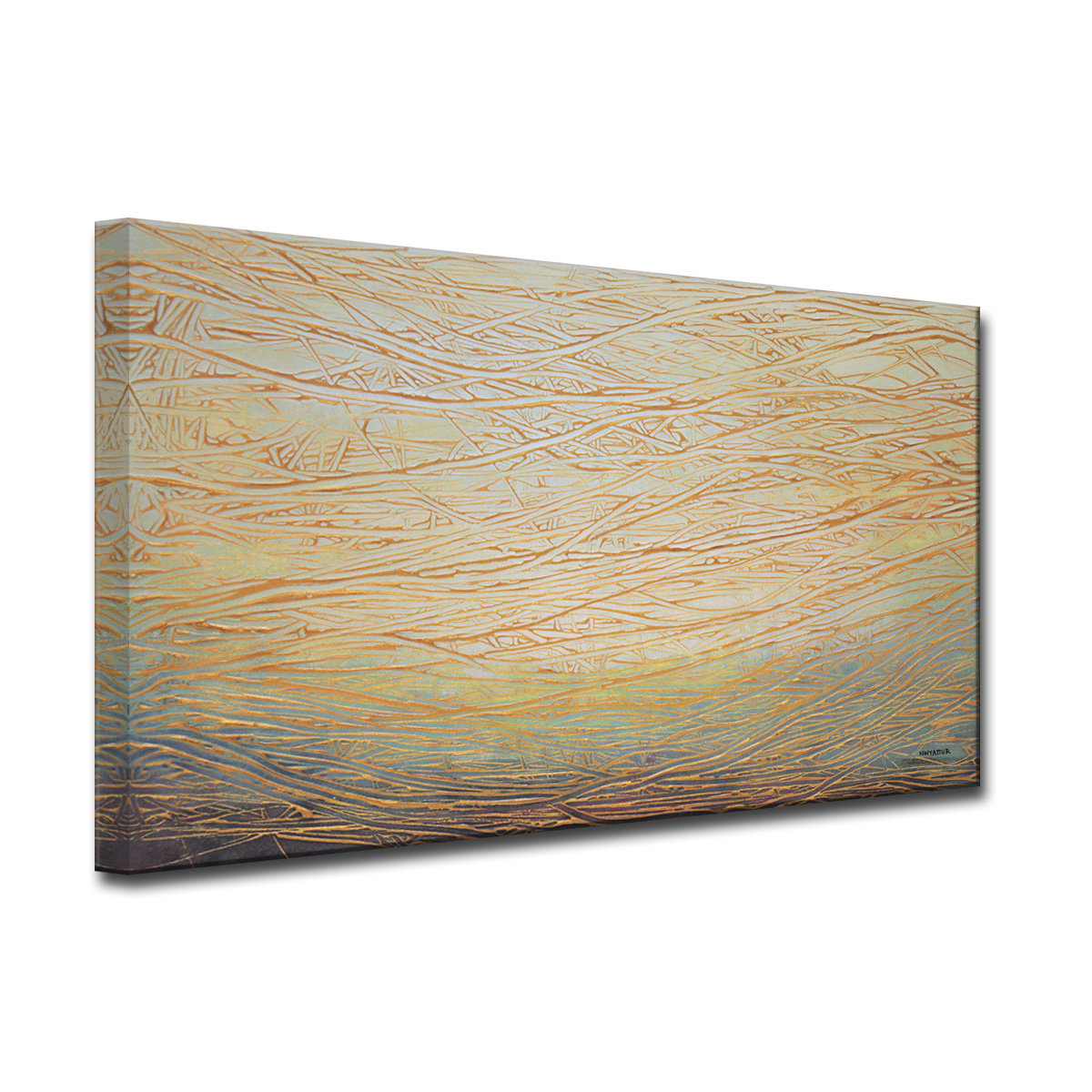 Wrought Studio Gold Currents by Norman Wyatt, Jr - Graphic Art Print on ...