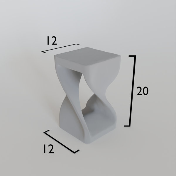 Ivy Bronx Lishe Solid Wood Abstract End Table & Reviews | Wayfair