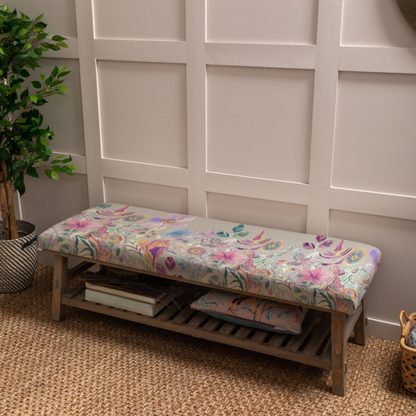 Voyage Maison Primrose Cotton Blend Upholstered Storage Bench | Wayfair ...