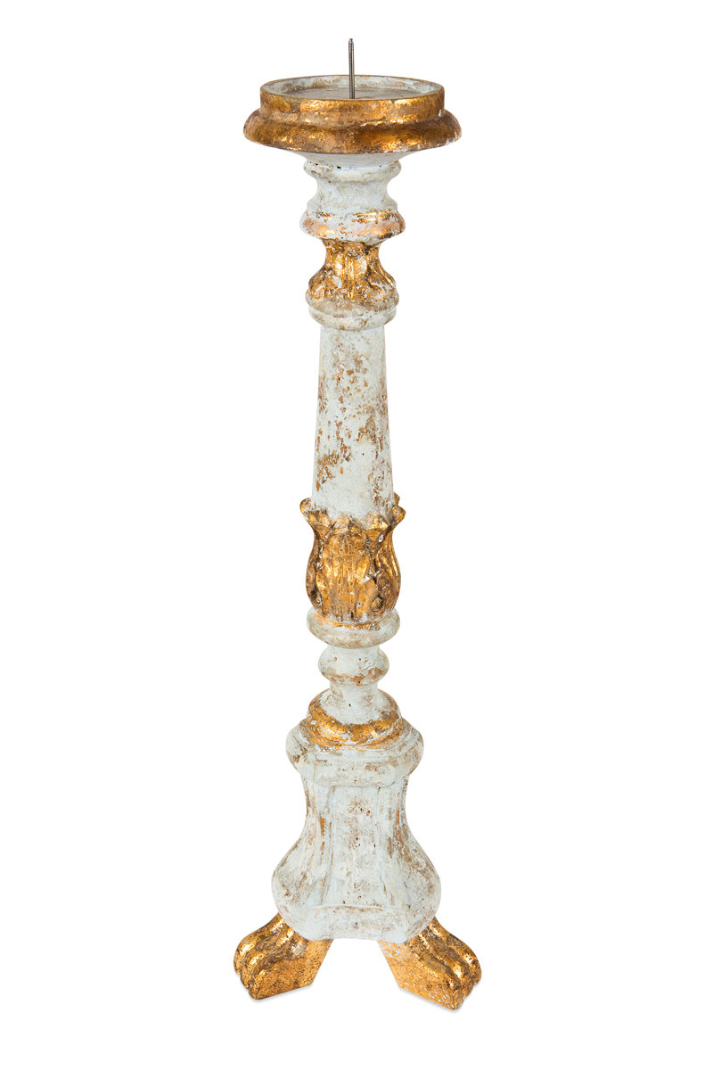 Manor Luxe Tudor Wooden Candlestick Holder | Wayfair