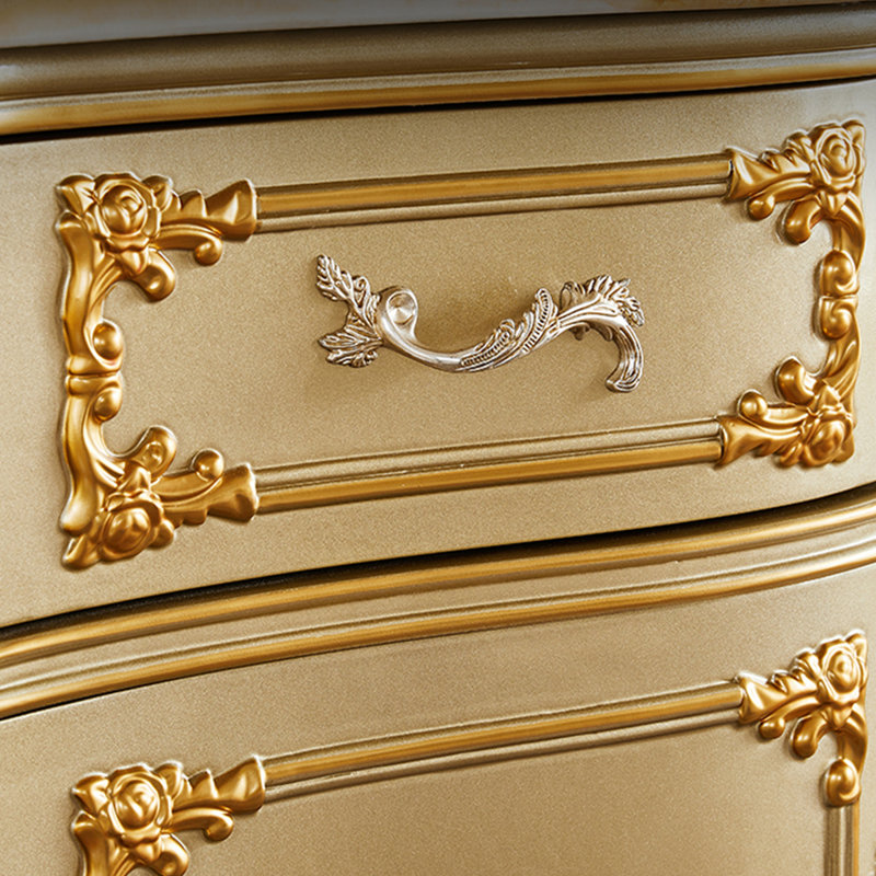 Rosdorf Park European Style Solid Wood Carved Storage Cabinet | Wayfair