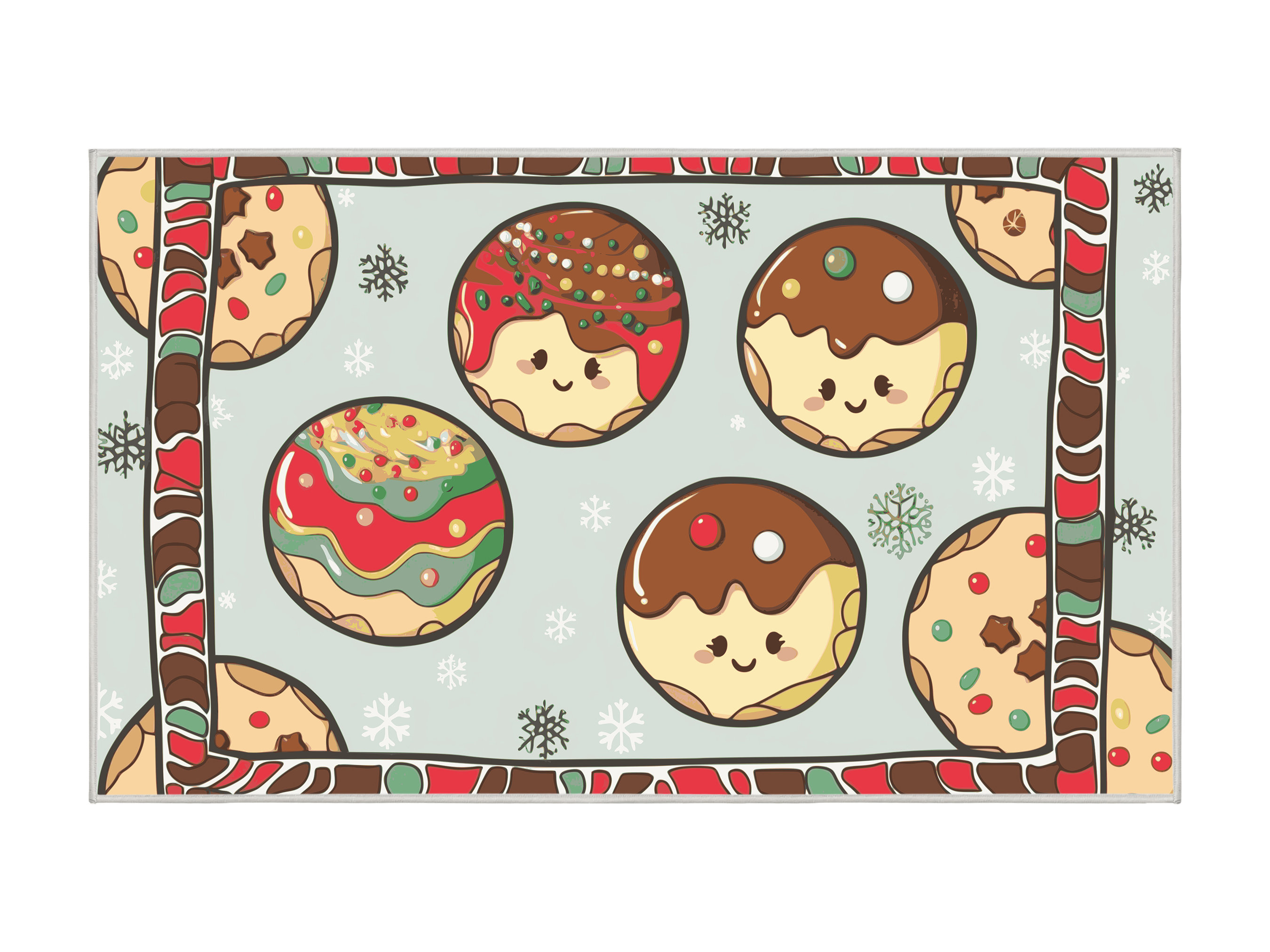 The Holiday Aisle® Cookies Holiday Rug | Wayfair