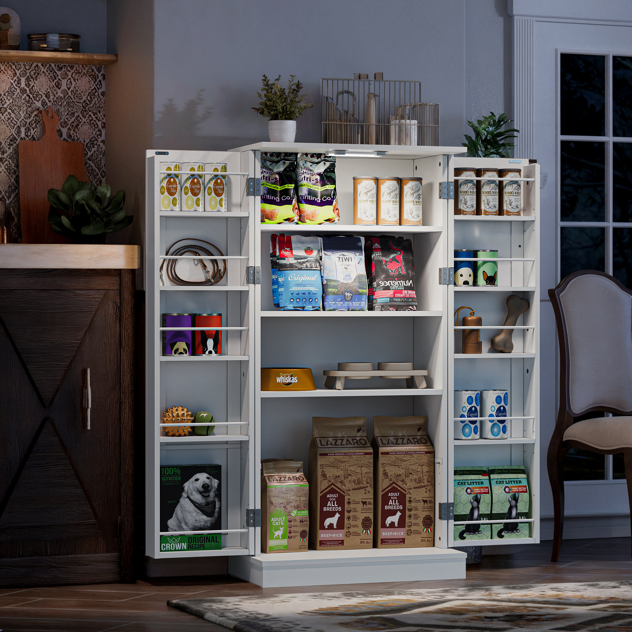 Pet Food Storage Cabinet