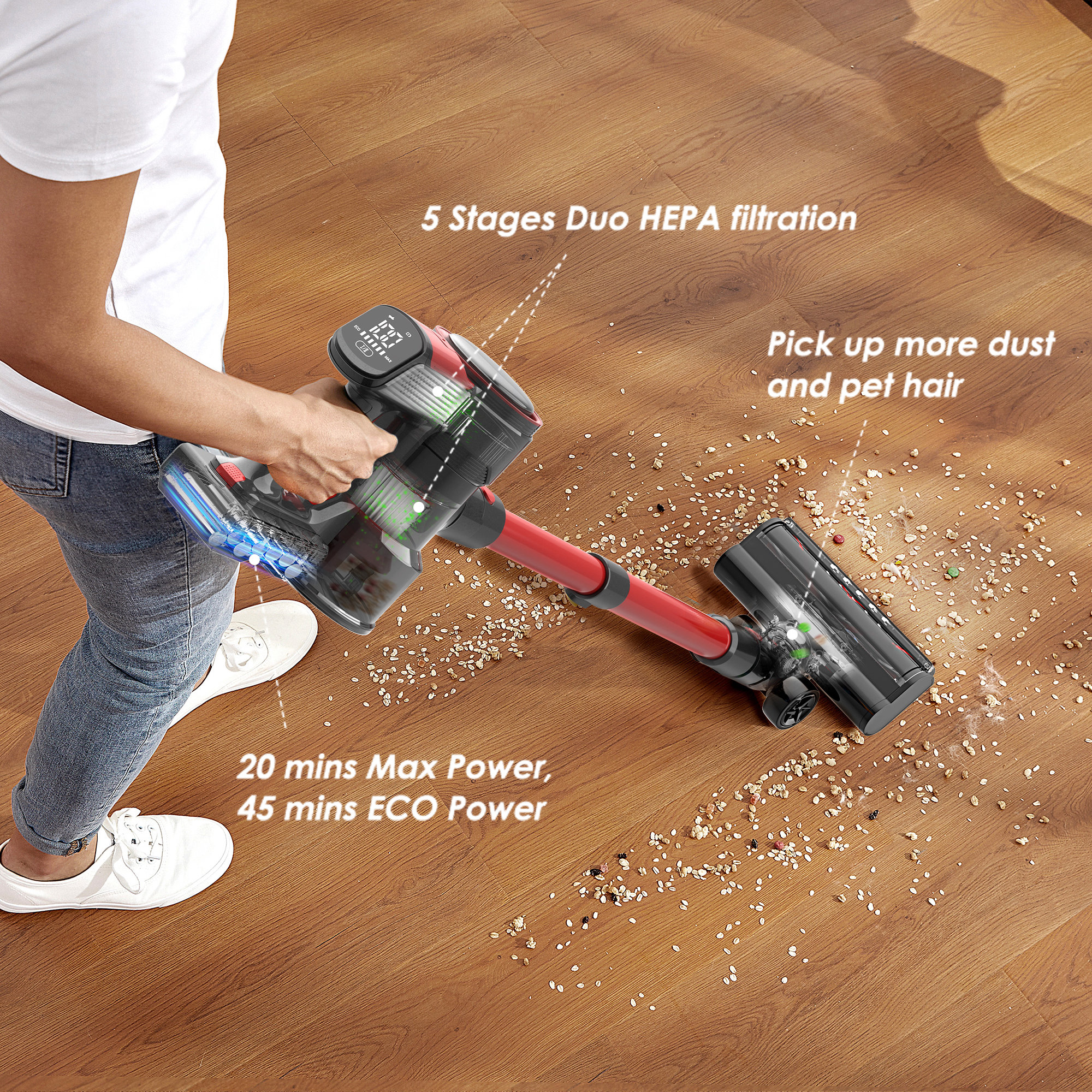 Evereze Cordless Bagless Stick Vacuum & Reviews - Wayfair Canada