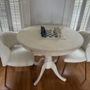 Charlton Home® Shady Round Solid Wood Dining Table & Reviews | Wayfair