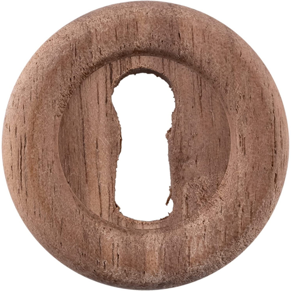 UNIQANTIQ HARDWARE SUPPLY Small Walnut Decorative Keyhole Cover | Wayfair