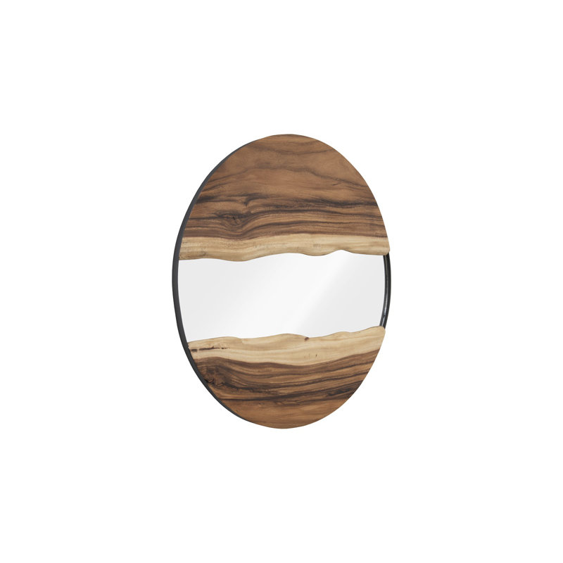 Phillips Collection River Mirror, Natural, Round | Wayfair