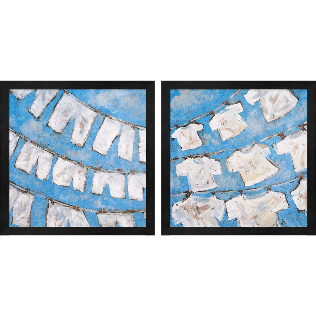 Red Barrel Studio® Dry Linen By Dan Kingsley, Framed Art (Set Of 2 ...