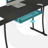 Mohawk Group RIF6 L Shaped Modern Computer Office Desk w/ Keyboard Tray ...