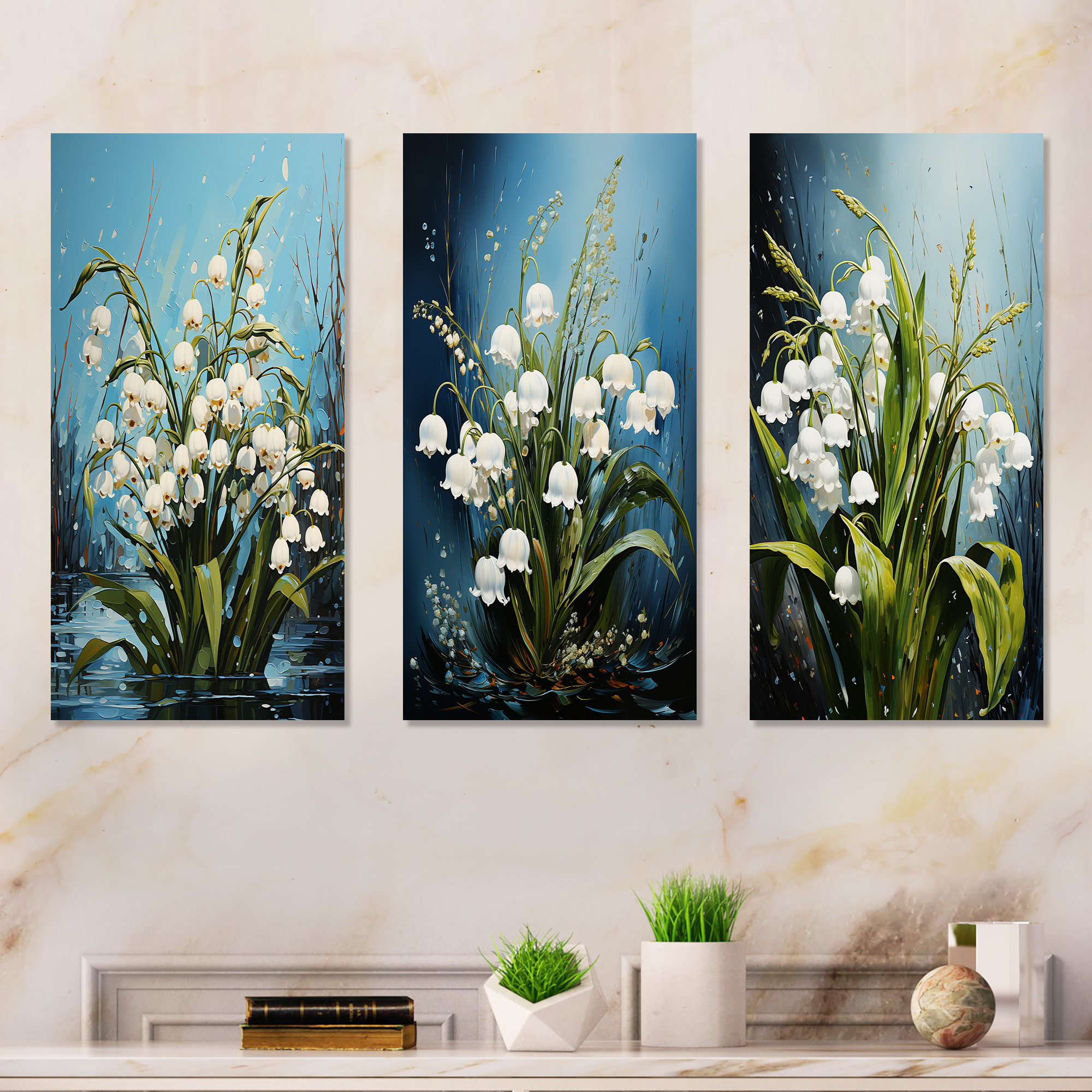 Lark Manor Green Snowdrops Winter Purity - Snowdrops Metal Wall Art ...