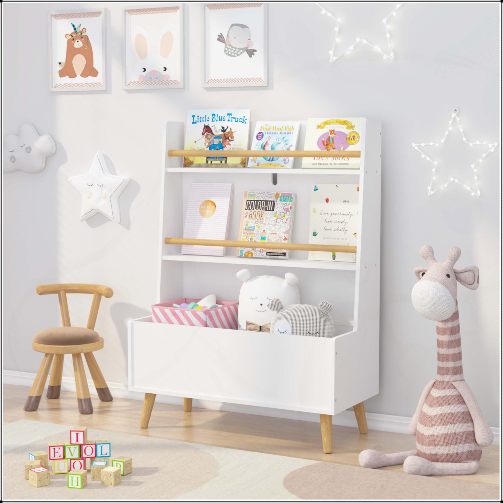 Isabelle & Max™ Versatile Kids Bookshelf with Sturdy Construction and ...