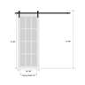 SARTODOORS Modern Barn Door - ESSENTIAL 8001 - 8FT Rail Track Heavy ...