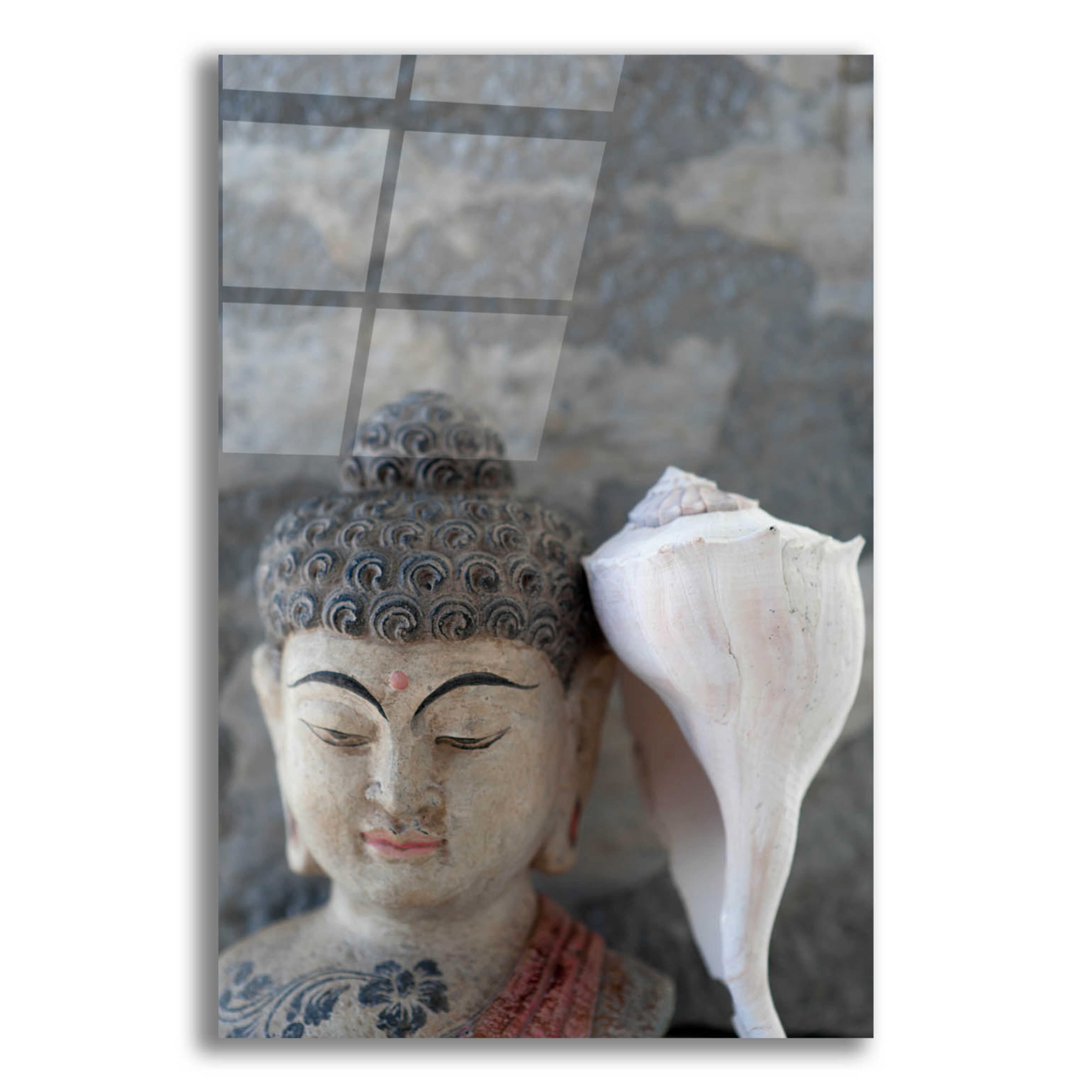 Bungalow Rose ''Om Seashell Buddha'' By Elena Ray, Acrylic Glass Wall ...