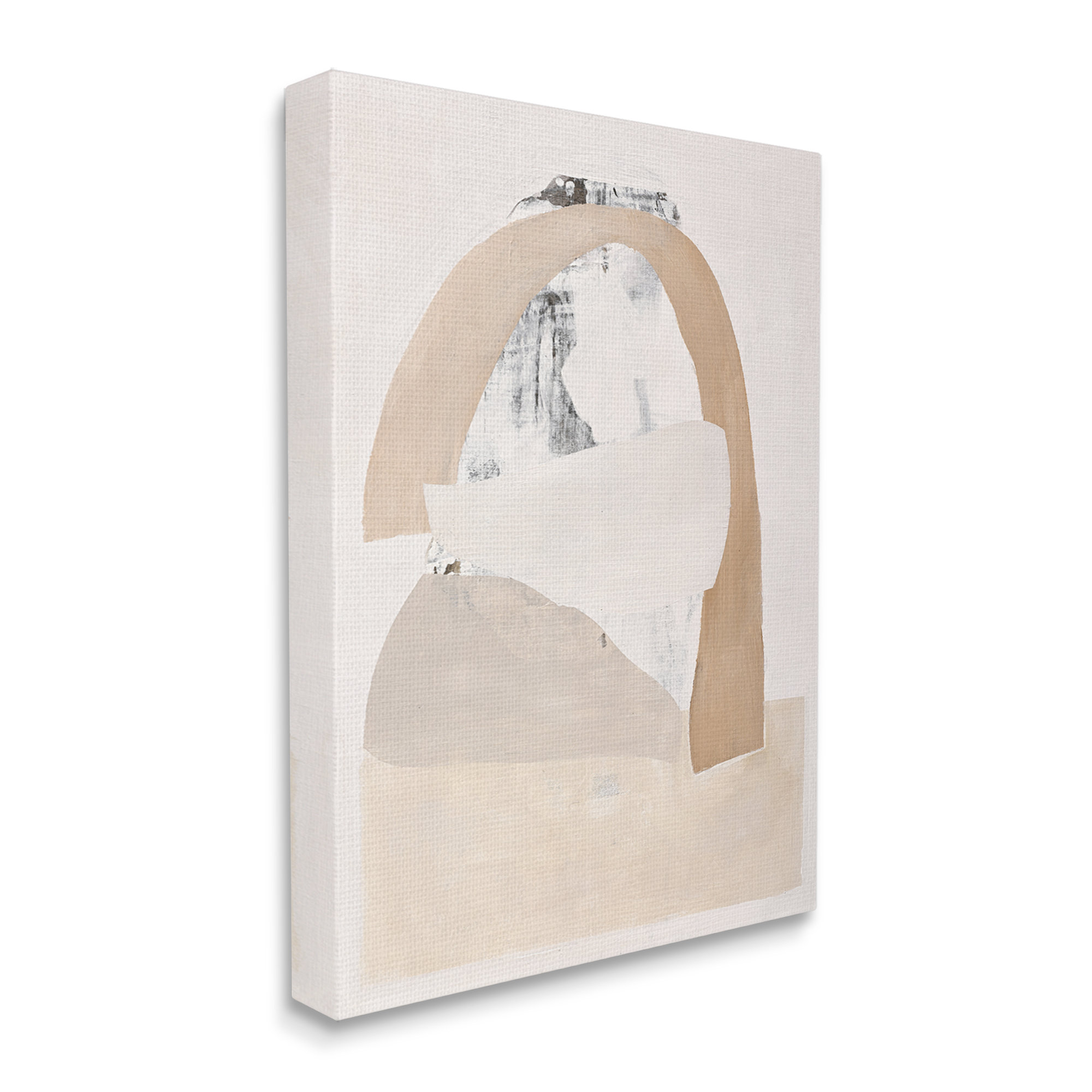 Wrought Studio™ Simple Beige Abstract Canvas Wall Art Design By Design ...