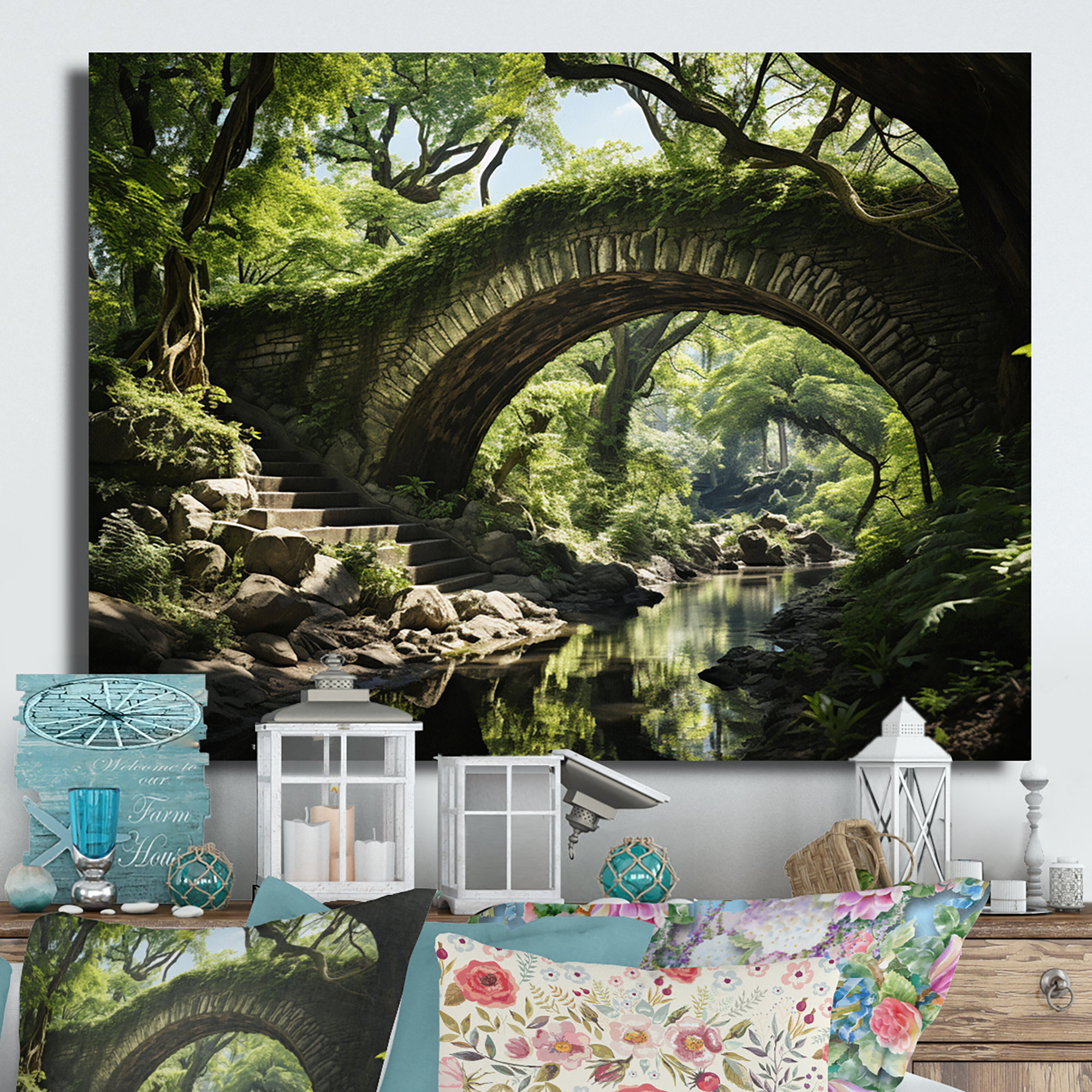 Ebern Designs USA Central Park Serenity - Landscapes Print on Metal ...