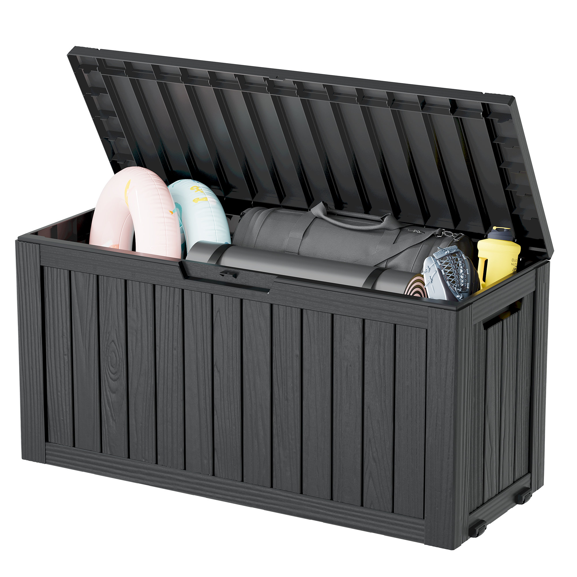KAMABOKO 72 Gallons Water Resistant Resin Lockable Deck Box | Wayfair