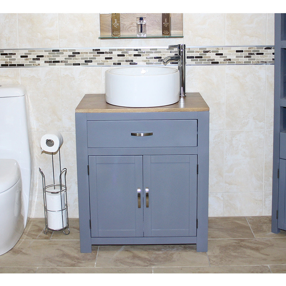 August Grove Leslie 700mm Free-Standing Vanity Unit | Wayfair.ie