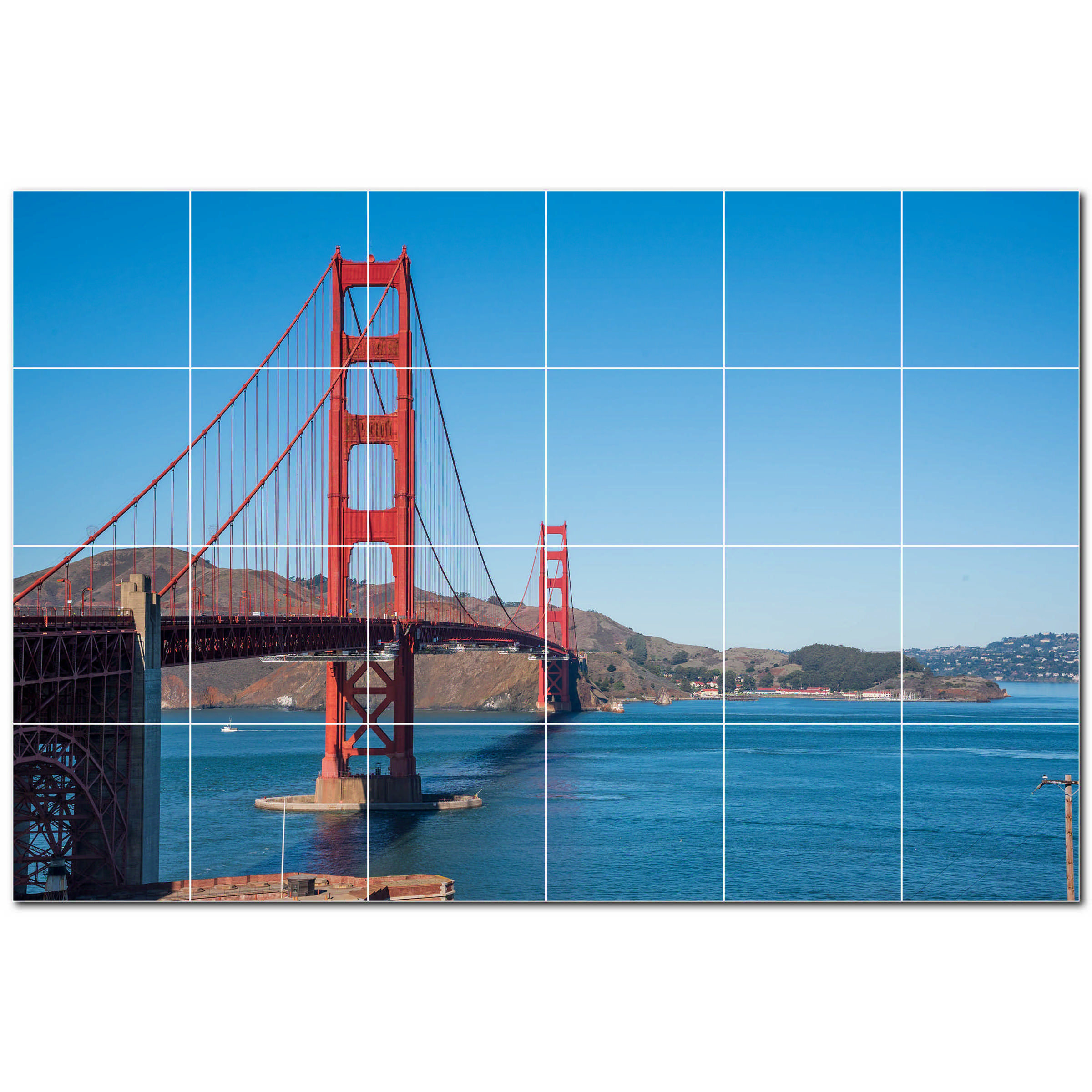 Picture-Tiles.com Bridge Photo 12'' x 12'' Satin Ceramic Decorative ...