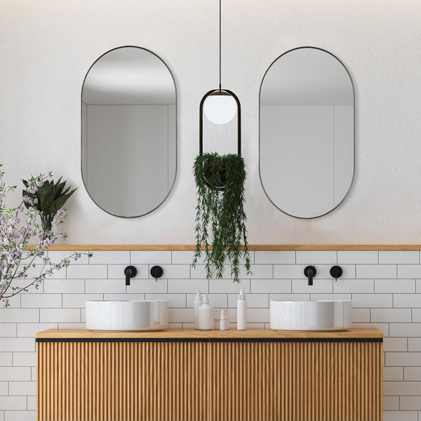 Latitude Run® Kaitlee Contemporary Stainless Steel Framed Pill ...