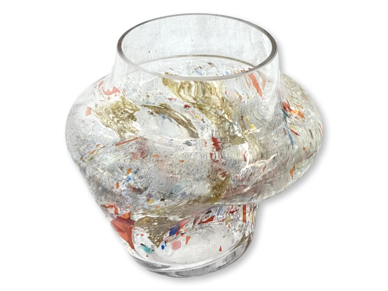 Rose Victoria Large Signed Ion Tamaian Art Glass Vase | Wayfair