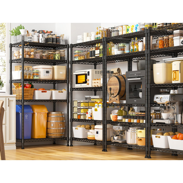 Rebrilliant 5-Tier Adjustable Shelving Unit, Heavy-Duty Metal Wire ...