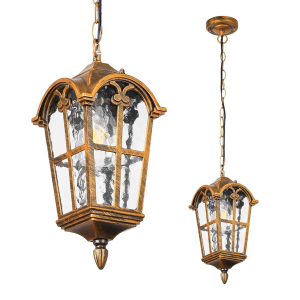 Latitude Run® Adjustable Aluminum Outdoor Hanging Lantern Ceiling Light ...