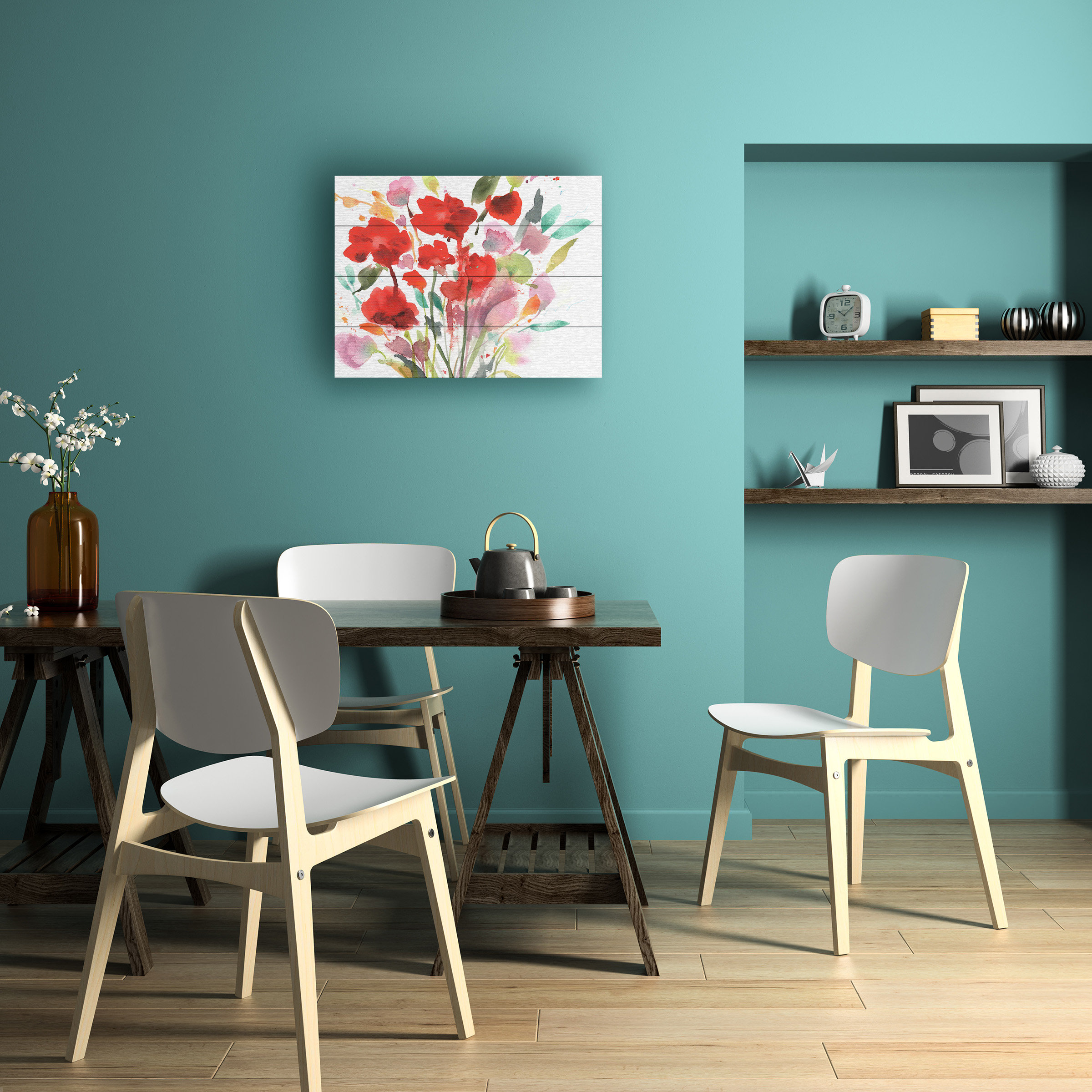 Winston Porter Sheila Golden Remembrance Wood Slat Art | Wayfair