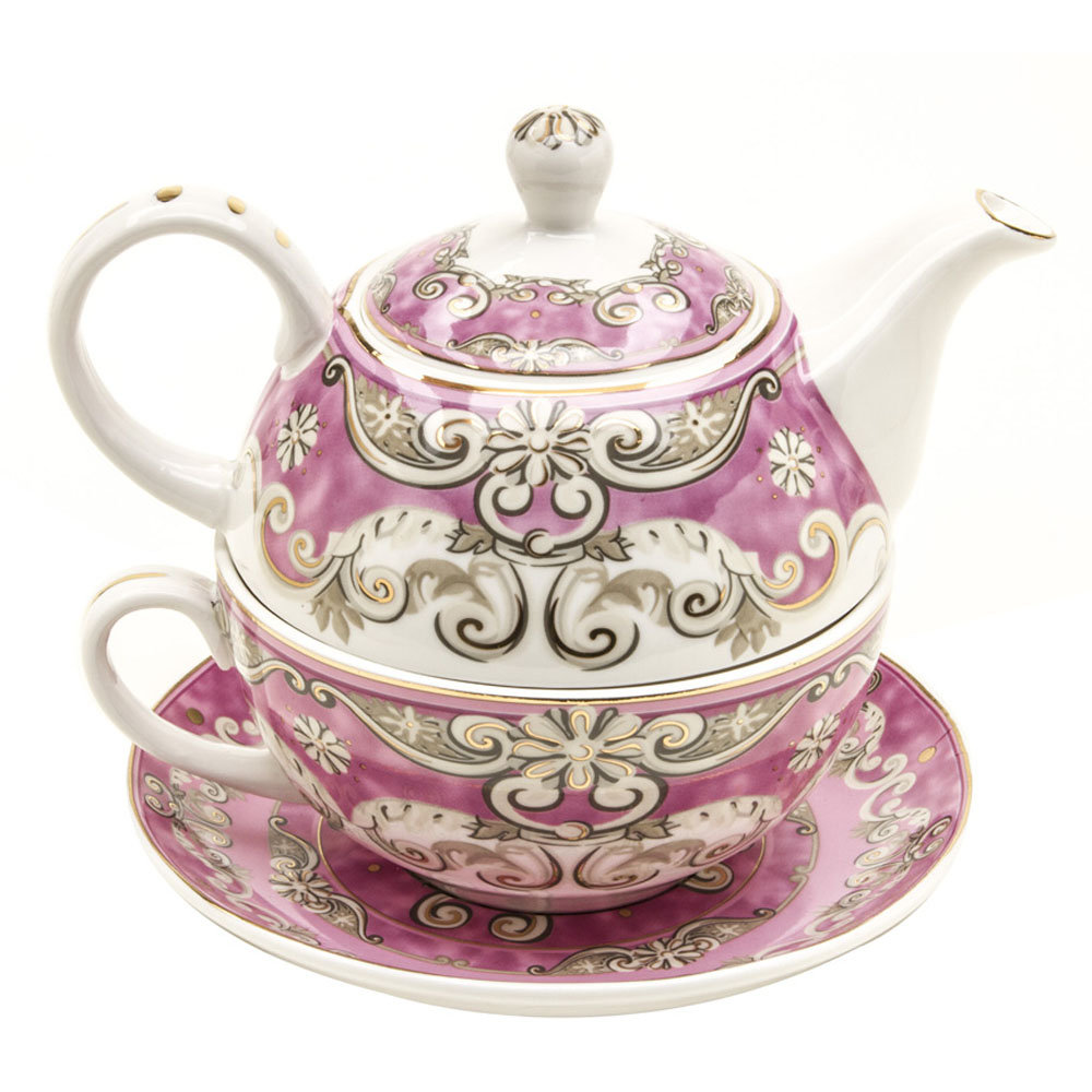 Grace's Tea Ware Tea for One 3 Piece Porcelain Tea Set & Reviews | Wayfair