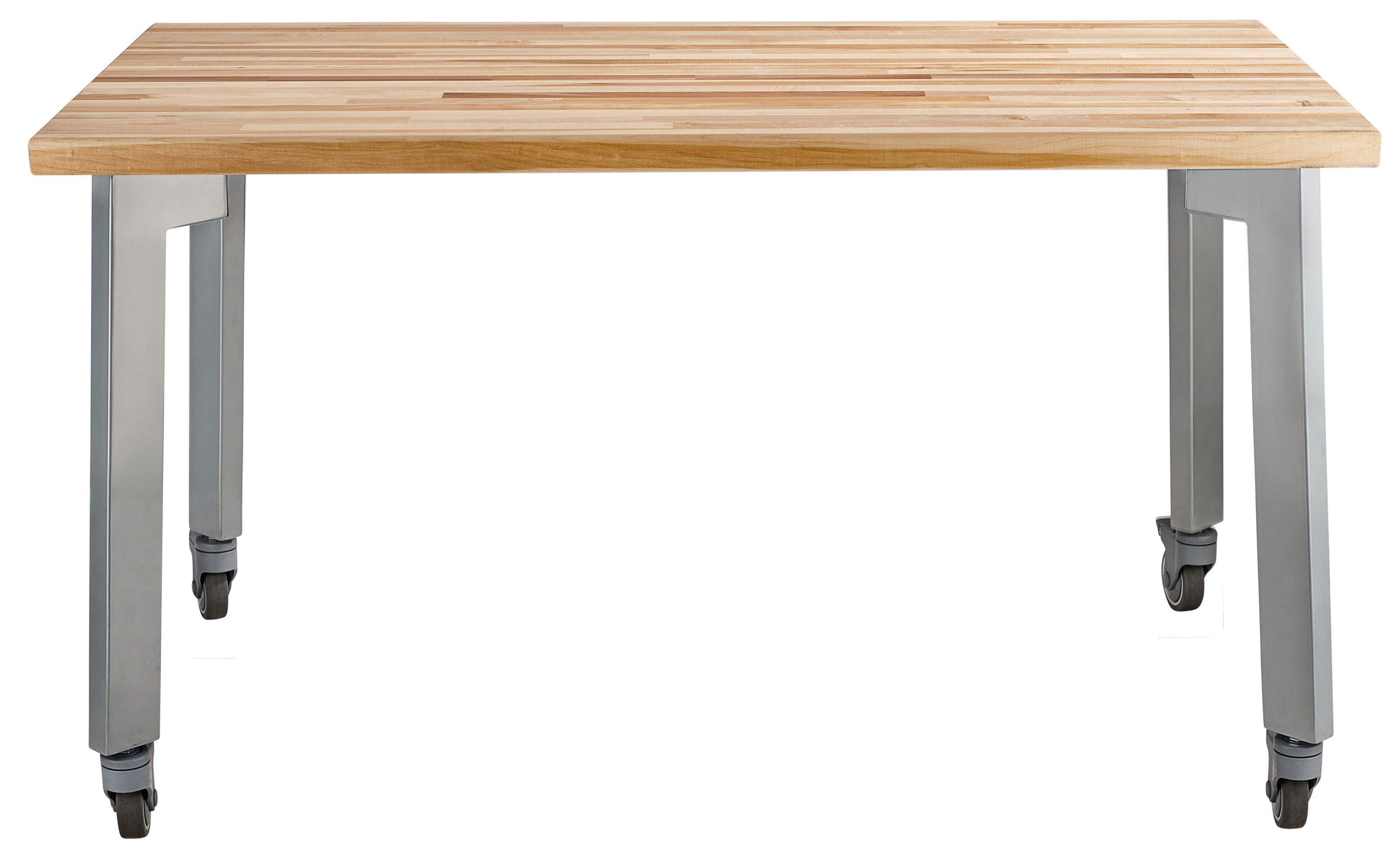 National Public Seating 36 inch Height Titan Table, Butcherblock Top ...