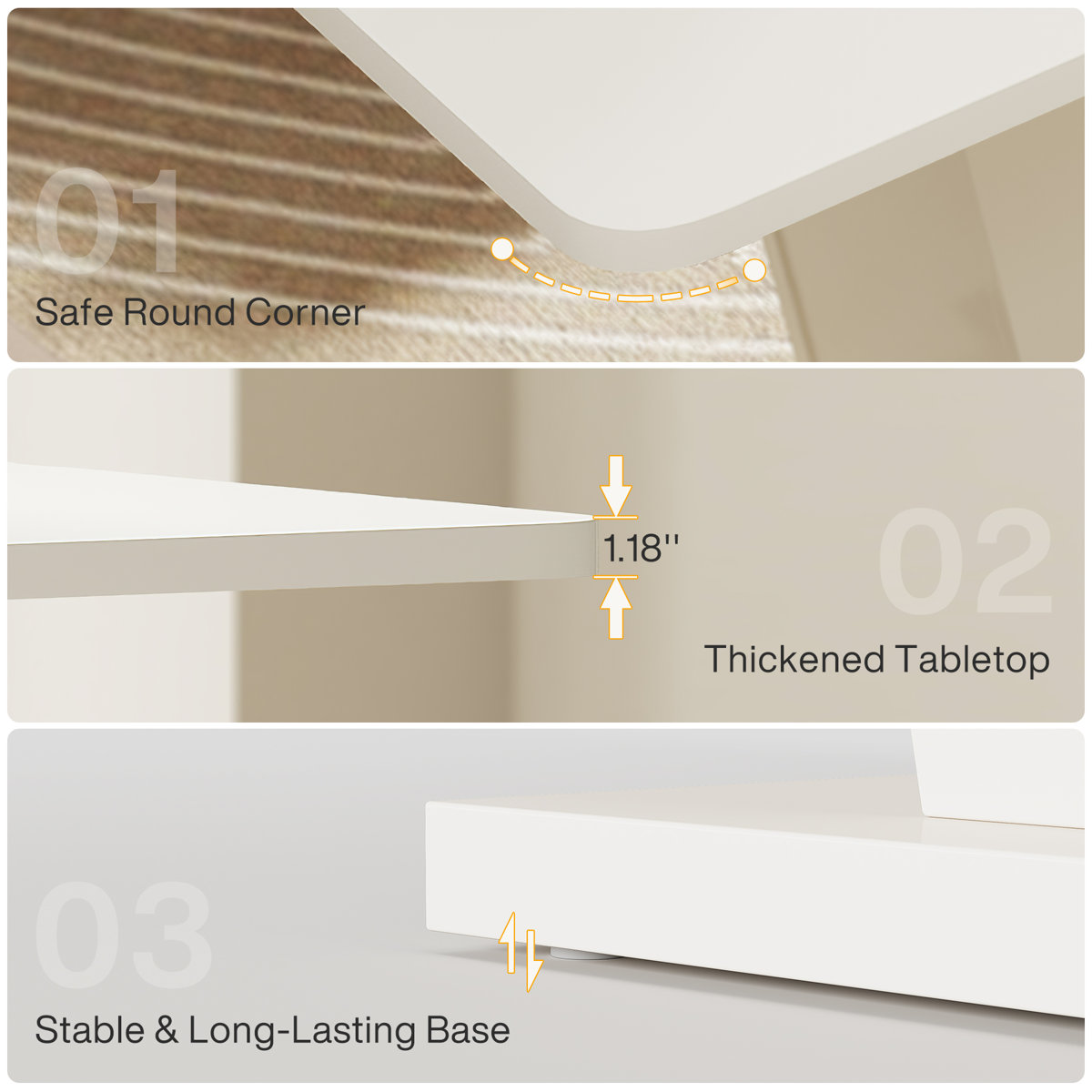 Wrought Studio™ 55" White Conference Table, Rectangle Small Meeting ...