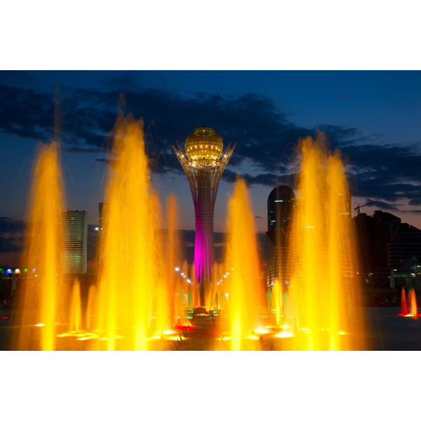 Latitude Run Vanderbilt Light Fountain by Ivz - Wrapped Canvas Print ...