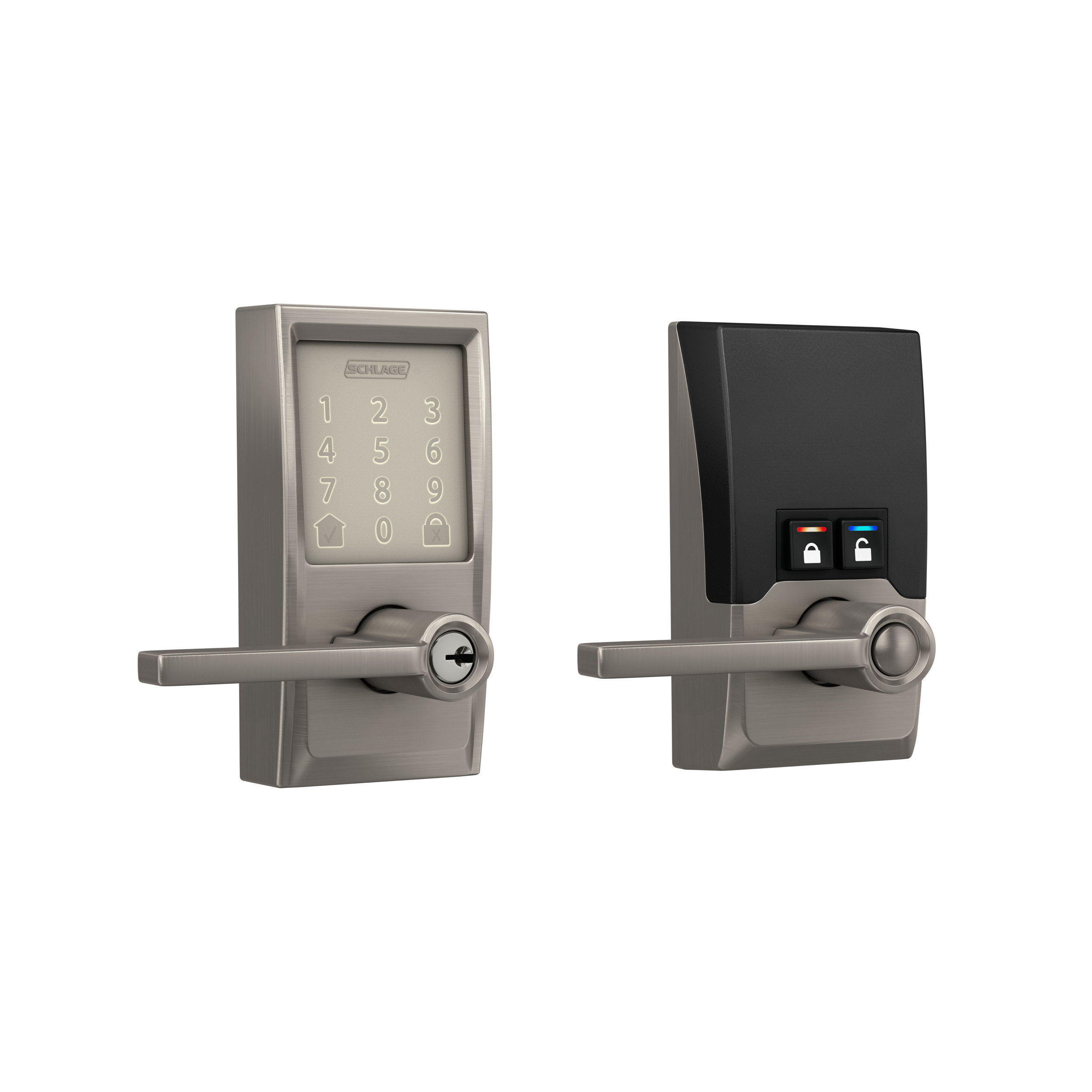 Schlage Encode Smart Wifi Lever With Latitude Lever And Century Trim ...