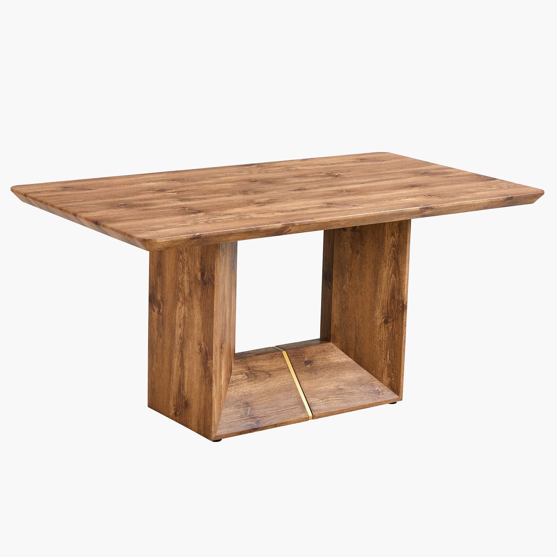 Loon Peak® Modern dining table, with MDF wood color pattern design ...