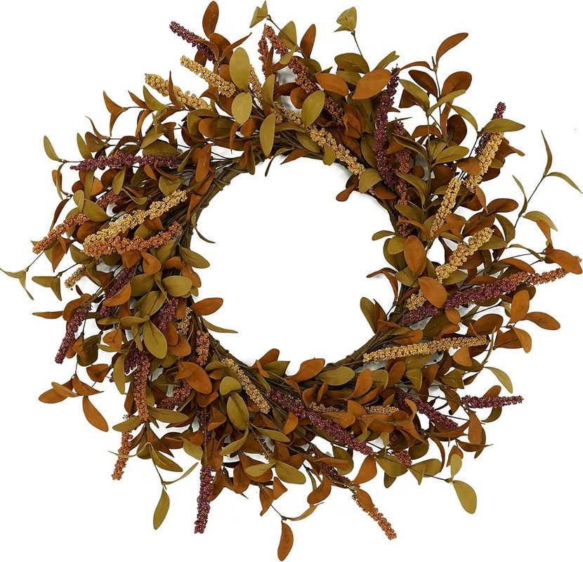 Primrue 20 inch Fall Wreath Autumn eucalyptus wreath harvest wreath ...