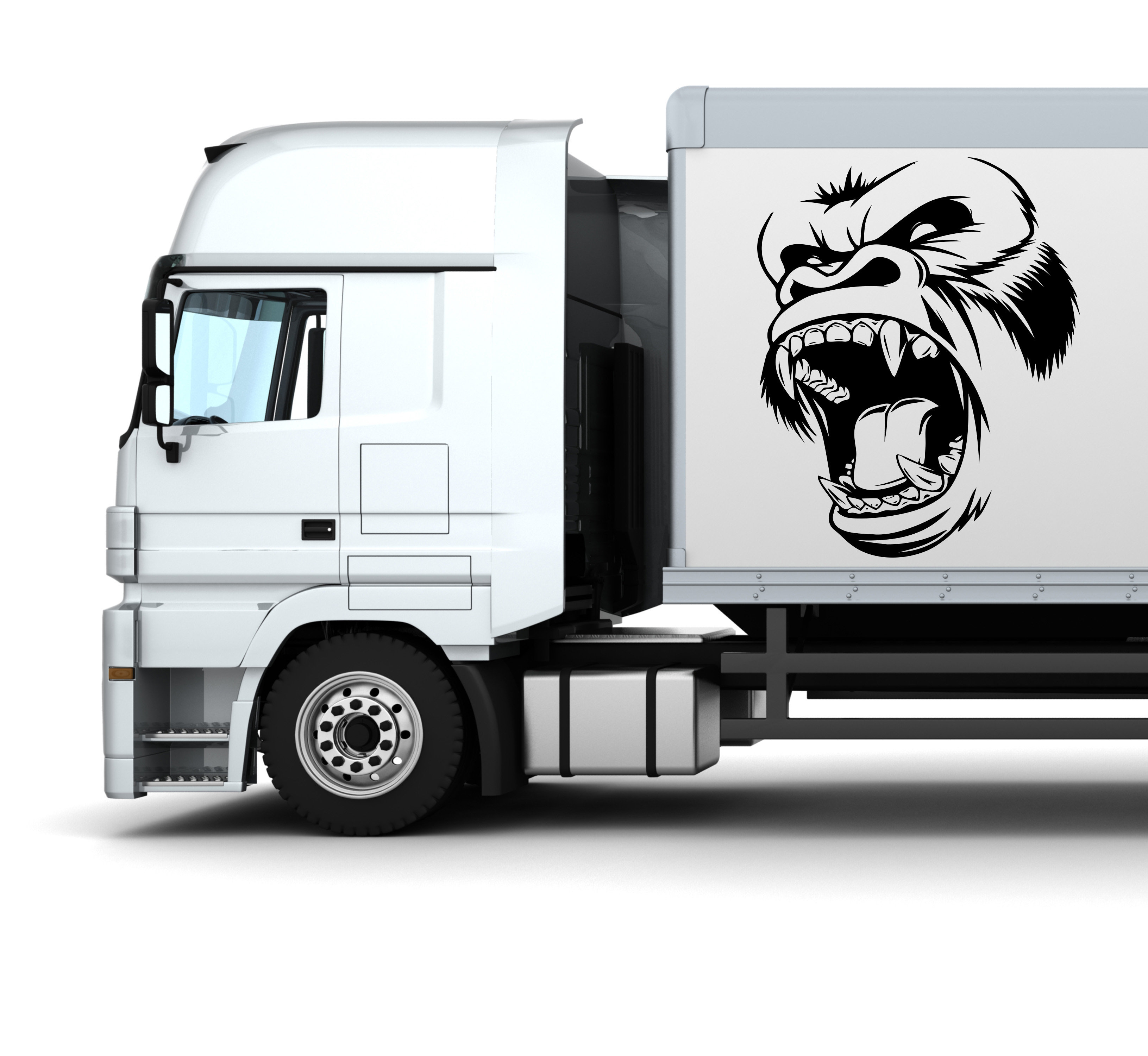 Trinx Gorilla Truck Vinyl Graphics, Truck Side Wrap, Carbon Fibre Car ...