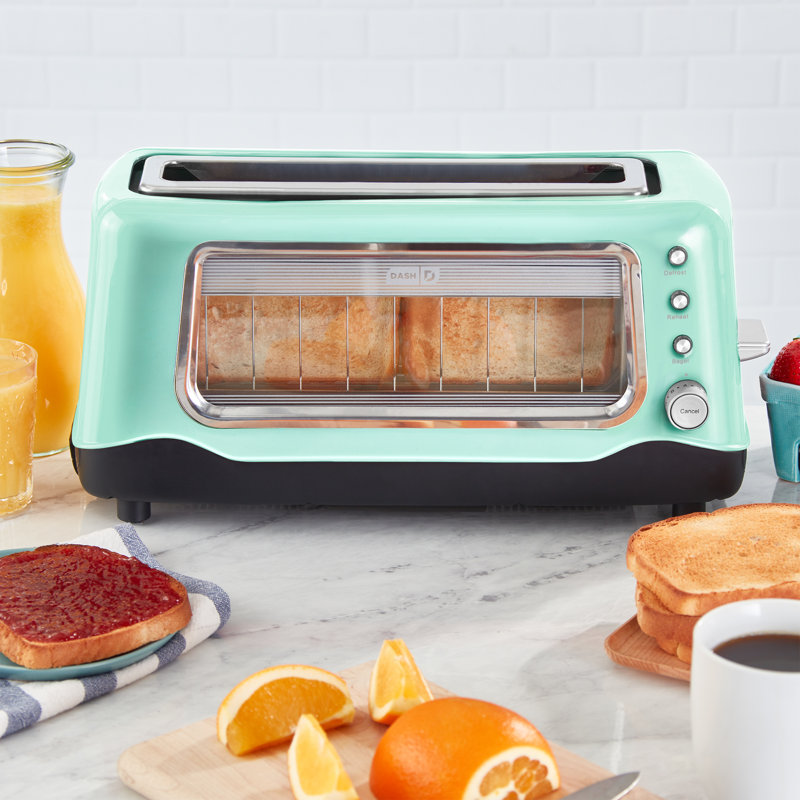 Dash 2 Slice Long Slot Clear View Toaster & Reviews | Wayfair