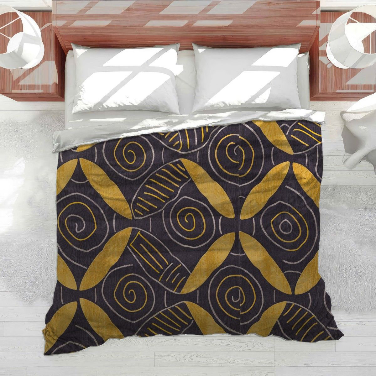 VisionDecor Botanical print Bedding Cool pattern Comforter Nature ...